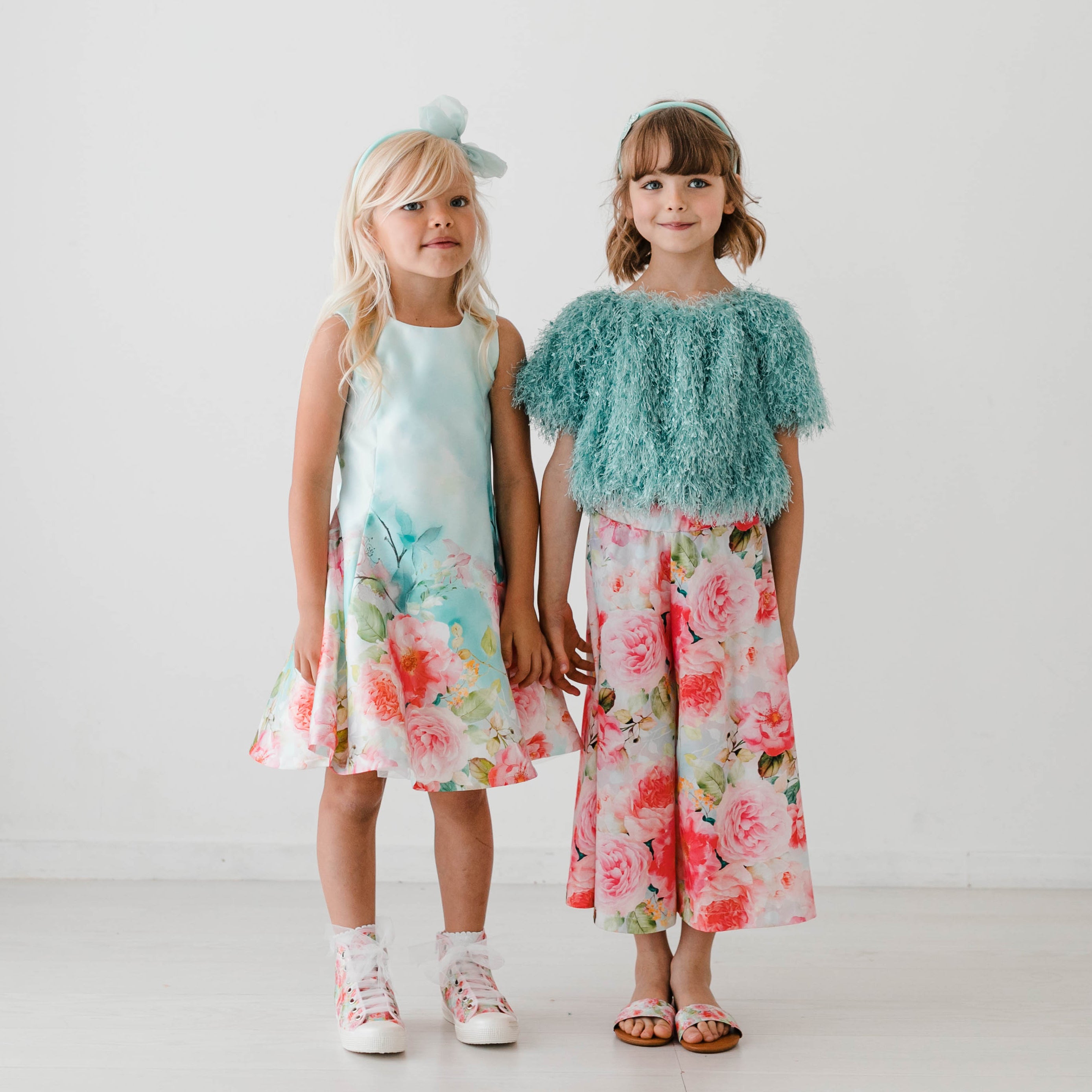 ABITO IN RASO ACQUA MARINA – Magil