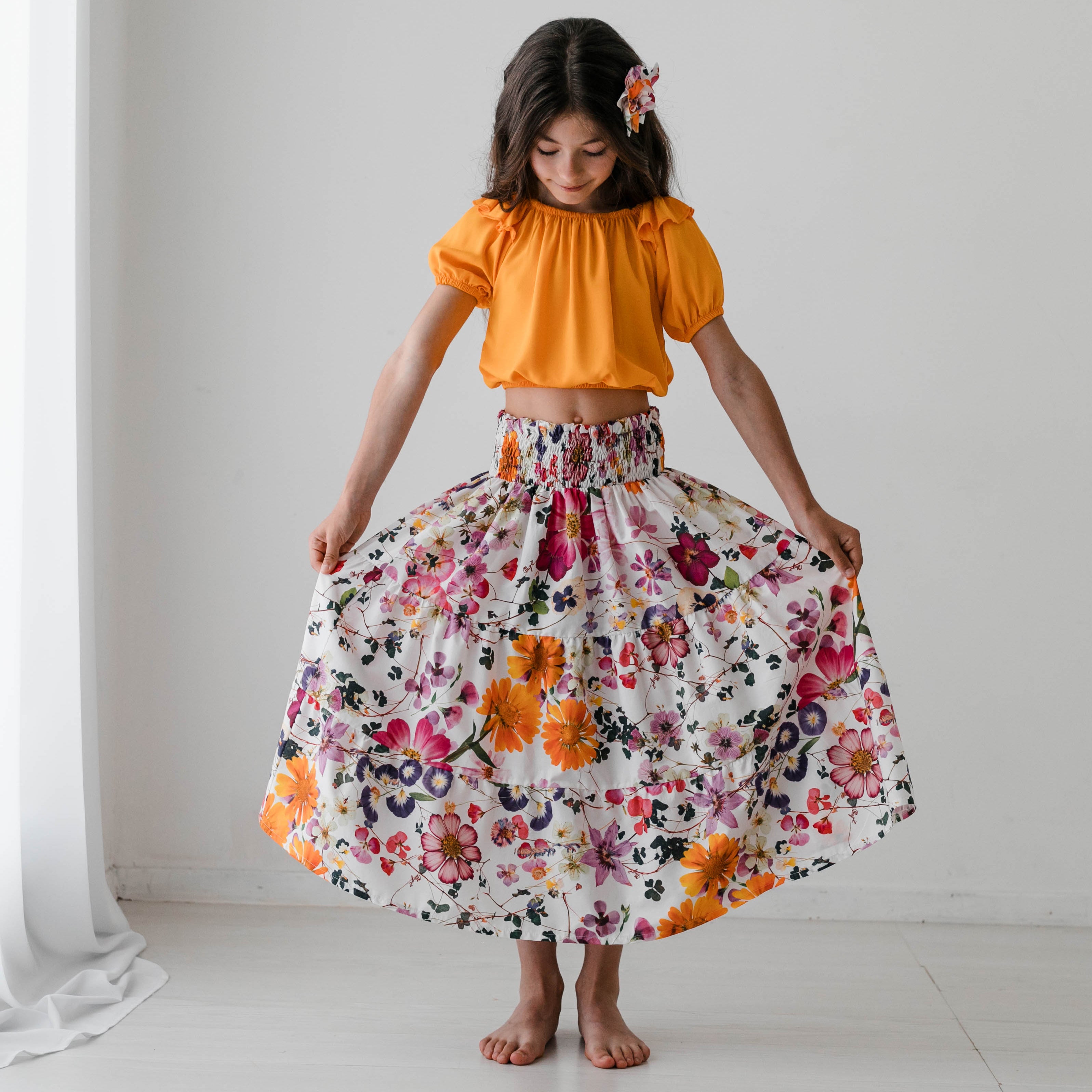 PATTERNED LONG SKIRT – Magil