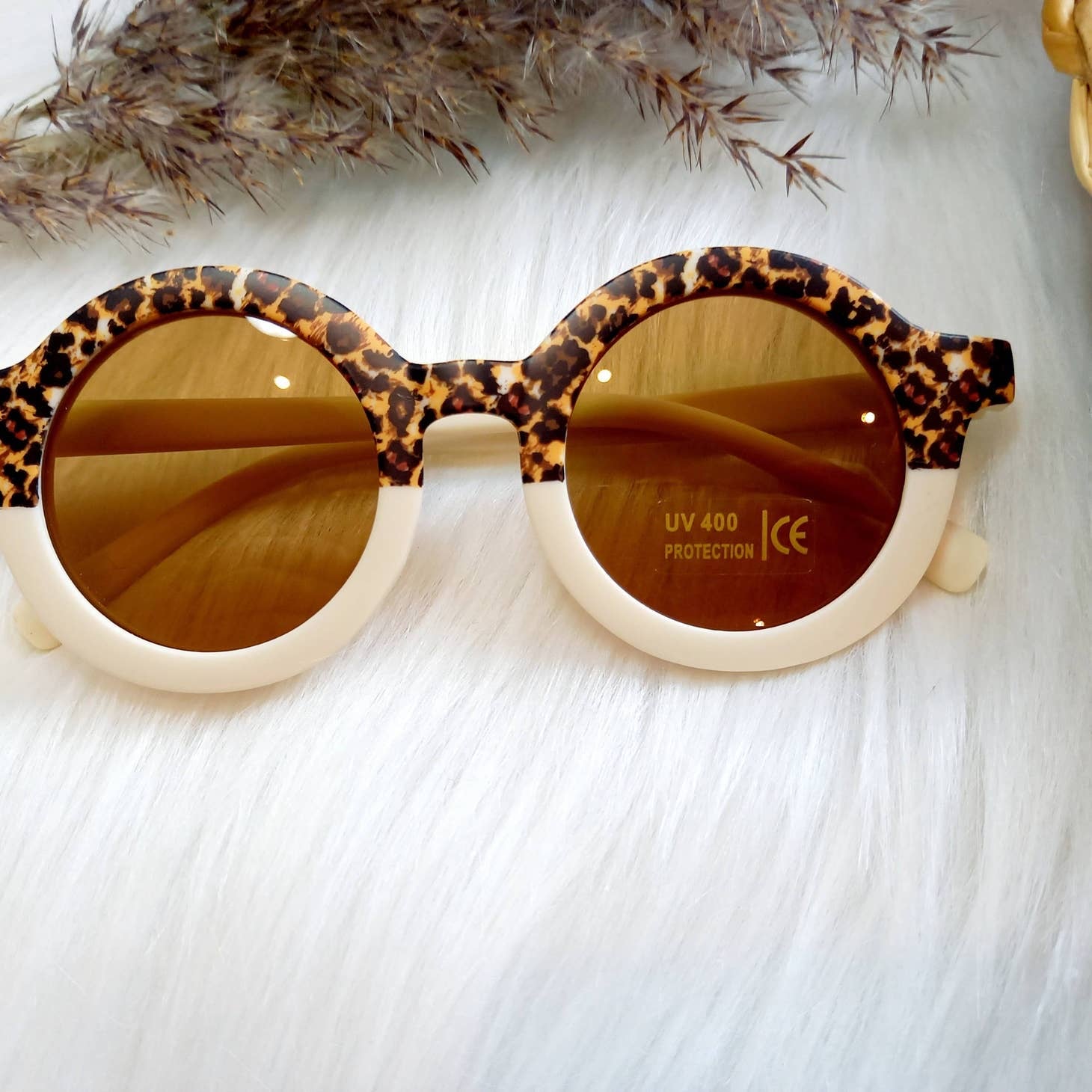 OCCHIALI DA SOLE CREMA/ANIMALIER – Magil